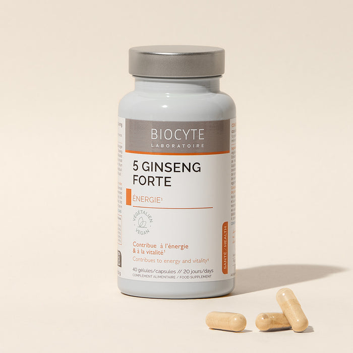 5 Ginseng Forte Énergie, 20 Jours de Cure | Biocyte