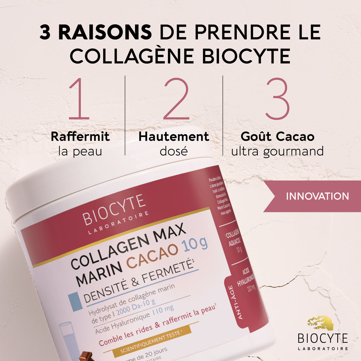 Collagen Max Marin 10 g breveté AQUACOL® | Raffermit la peau
